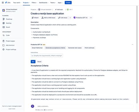 produtiva gpt ai assistant for jira atlassian marketplace