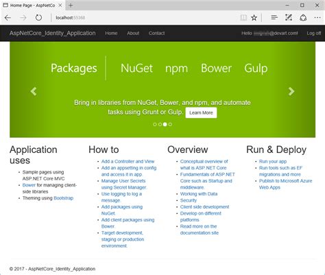 Using Entity Framework Core Implementation Of Aspnet Core Identity For Mysql