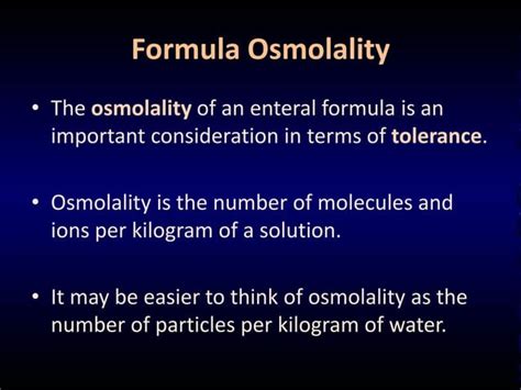 Formula Osmolality And Nutritional Needs Pdf Digestive Disorders Diseases And Conditions