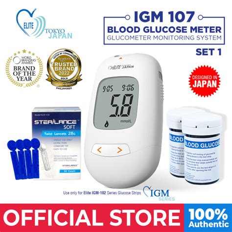 Elite Tokyo Japan Blood Glucose Meter Glucometer Monitoring System