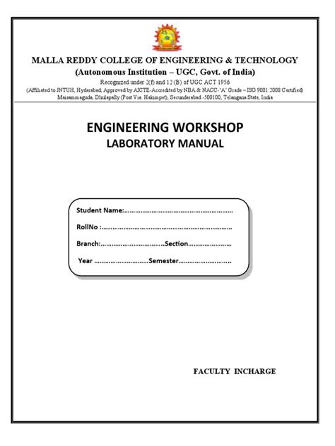 Ews Itws Lab Manual Pdf Fluorescent Lamp Sheet Metal