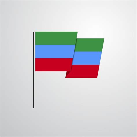 dagestan waving flag design vector 14349958 vector art at vecteezy