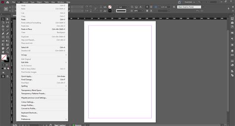 Working With Adobe InDesign Edit Menu My Blogs