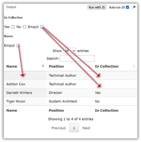 Filter Empyt Value — Datatables Forums