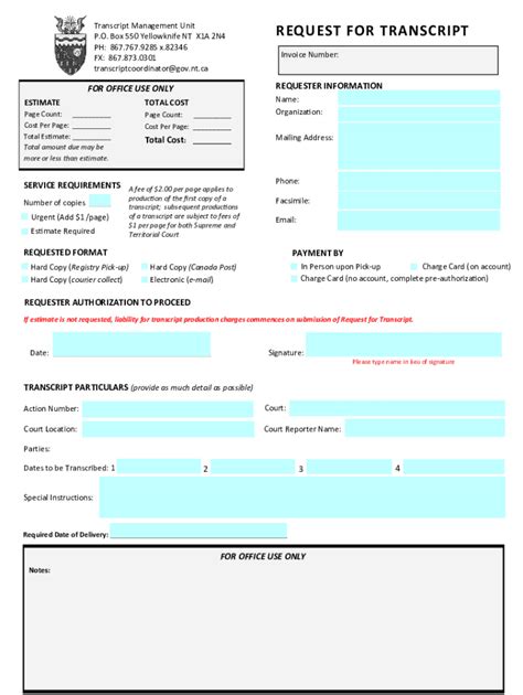 Fillable Online Court Transcript Request 2020 Pdf Fax Email Print Pdffiller