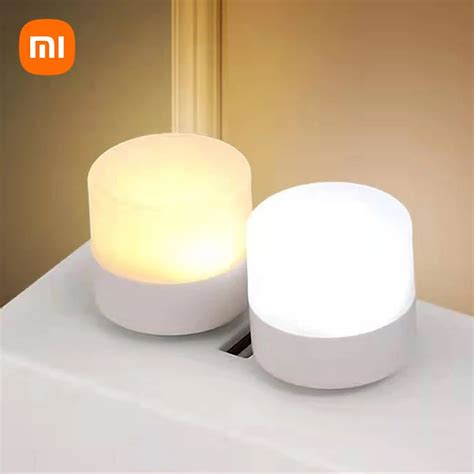 새로운 미니 USB LED 야간 조명 USB 플러그 램프 보조베터리 충전 USB 책 조명 작은 라운드 독서 눈 보호 AliExpress