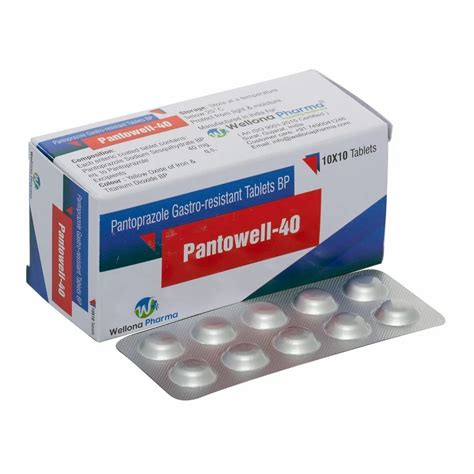 Pantowell 40 Tablet Pantoprazole Tablets 40 Mg At ₹ 30box In Surat