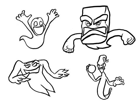 Luigis Mansion Greenie Coloring Page Coloring Pages