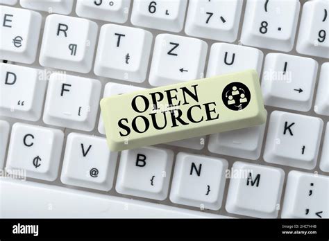 conceptual display open source business concept contains the source