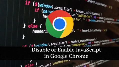 Chrome Tutorials Disable Or Enable JavaScript In Google Chrome Browser Learn With Sazzad