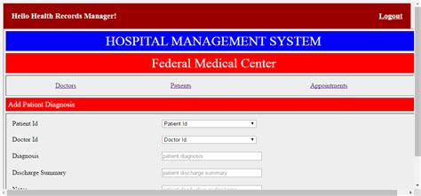 Github Johnjahbless Hospital Database Management System