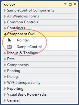 Visual Studio Toolbox Control Integration Visual Studio