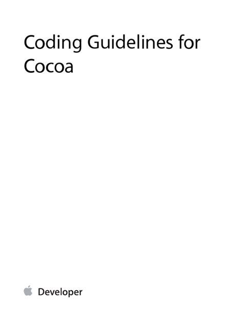Coding Guidelines For Cocoa Pdf Inheritance Object Oriented