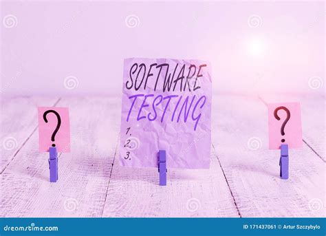 Text Sign Showing Software Testing Conceptual Photo Evaluate The