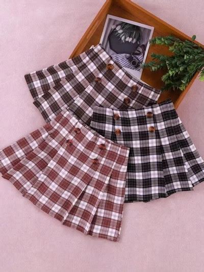 Badu Bg Детски дрехи Деца Пролет Лято Модна карирана пола Тийнейджърки Плисирана пола 2023 г