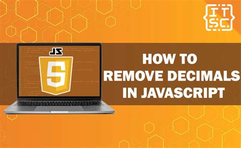 How To Remove Decimals In Javascript