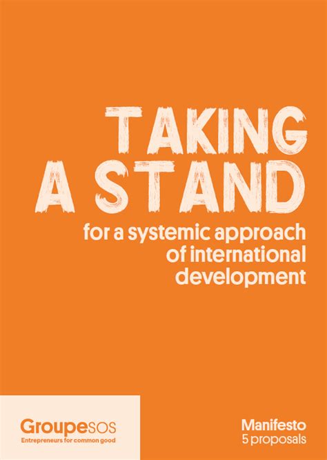 For A Systemic Approach Of International Development Groupe Sos