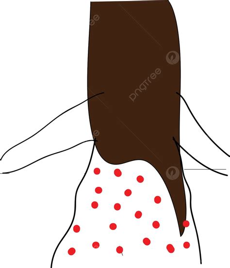 Brunette In Polka Dot Dress Model Clothing Modern Vector Model
