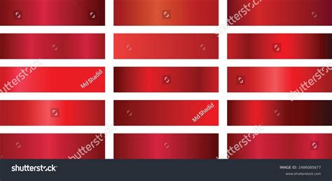 Color Palette Gradient Set Red Gradient Stock Vector Royalty Free 2486085677 Shutterstock