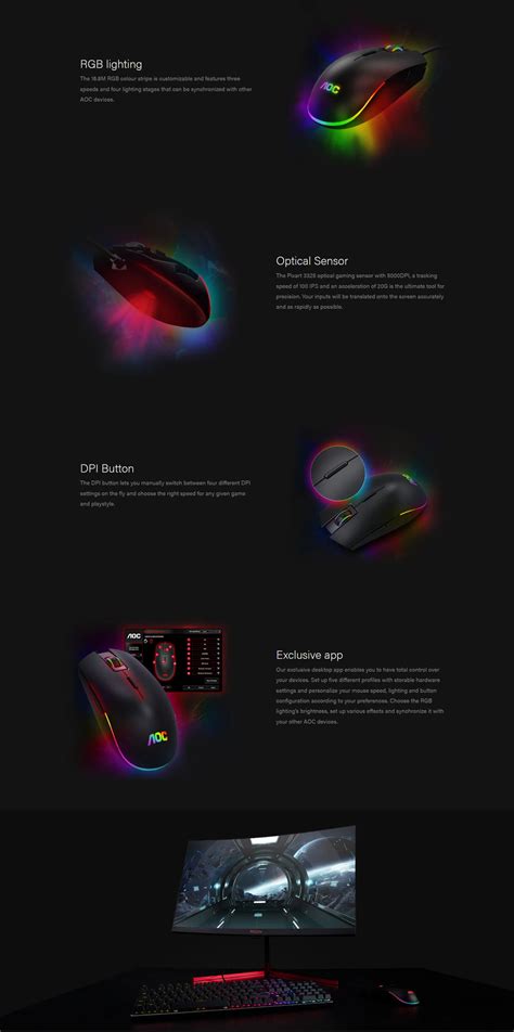 AOC GM RGB Gaming Mouse Computer Alliance