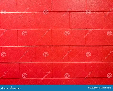 Red Cinder Block Wall Background Stock Image Image Of Brick Backdrop