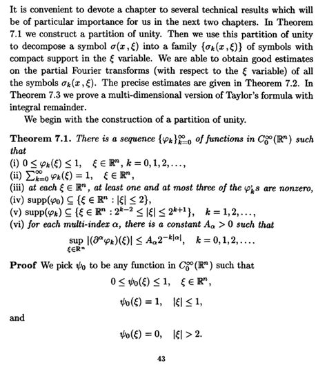 Functional Analysis Understanding Theorem 7 1 In Wong An Introduction To Pseudo Differential