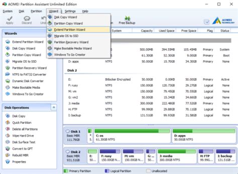 Extend Partition Wizard Feature Introduction Of Partition Magic Server
