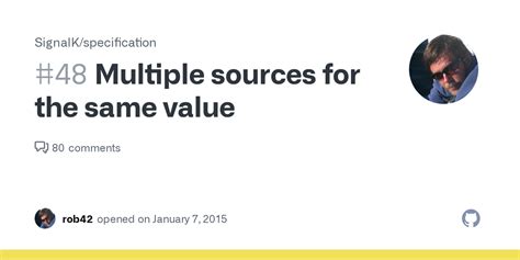 Multiple Sources For The Same Value Issue SignalK Specification GitHub