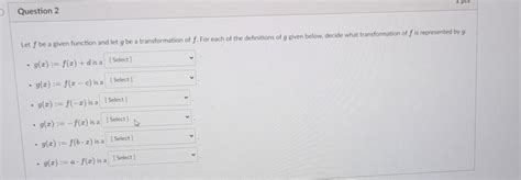 solved question 2let f ﻿be a given function and let g ﻿be a