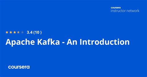 Apache Kafka An Introduction Coursera