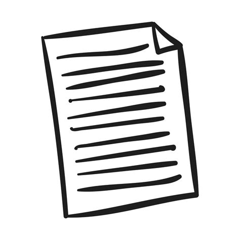 Premium Vector Hand Drawn Sketch Icon Text File Format