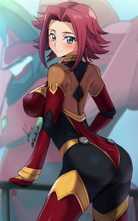 Kallen Stadtfeld And Guren Nishiki Code Geass Drawn By Yoo Tenchi Danbooru