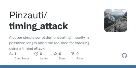 Github Pinzautitimingattack A Super Simple Script Demonstrating
