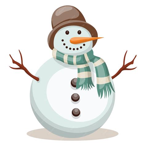 Premium Vector Snowman Character Collection Snowman Set Isolated
