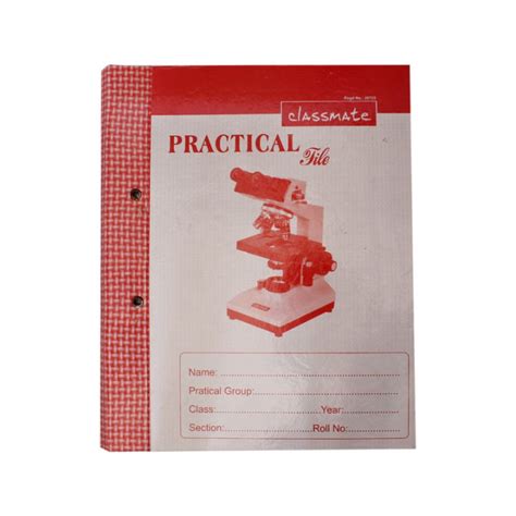 Set Of 3 Red Classmate Practical File Np