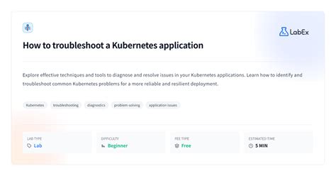 How To Troubleshoot A Kubernetes Application Labex