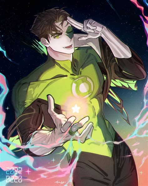 Green Lantern And Hal Jordan Dc Comics And 1 More Drawn By Mambukk