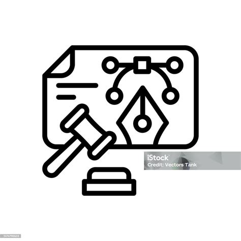 Vetores De Ícone Da Lei De Propriedade Intelectual No Vetor Logotipo E