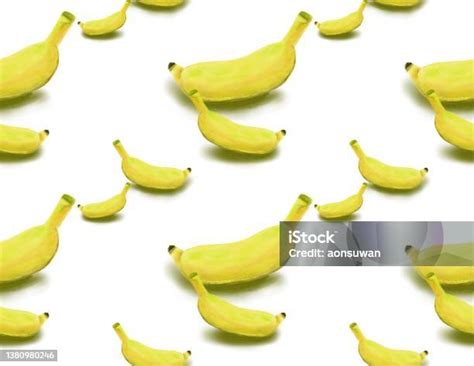 흰색 배경에 매끄러운 패턴 바나나 손으로 그린 그림 제품 디자인용 플랫 디자인 벽지 디자인 아이디어 0명에 대한 스톡 사진 및 기타 이미지 Istock