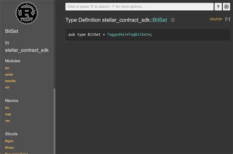 Fix Docs For BitSet Status Symbol Issue Stellar Rs Soroban Sdk GitHub