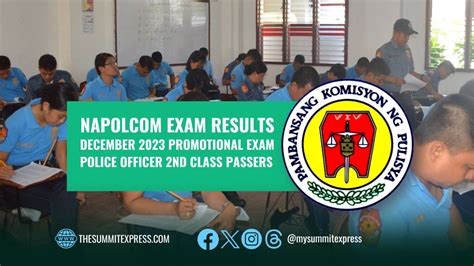 Police Officer 2nd Class Passers December 2023 Napolcom Exam Result