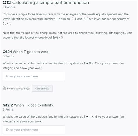 Solved Q Calculating A Simple Partition Function Points Chegg