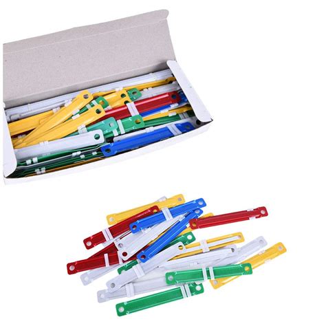 Plastic Paper Fastener File Fasteners For Office School 31580mm