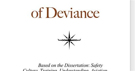 Flight To Success Normalization Of Deviance The Book