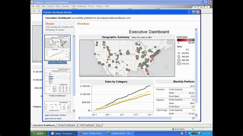 Publishing To Tableau Server Youtube