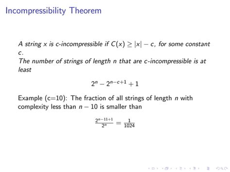 Kolmogorov Complexity Art And All That Ppt