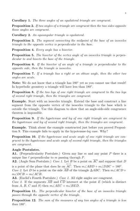Solved Part III Euclidean Geometry Congruence Problems Chegg Com