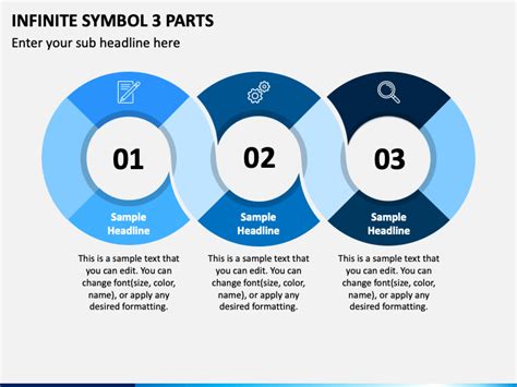 Infinite Symbol 3 Parts Powerpoint Template Ppt Slides