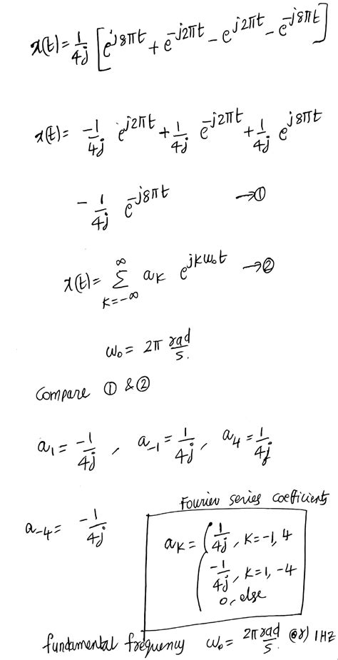 [solved] Signals And Systems Determine The Fourier Series Coefficients And Course Hero