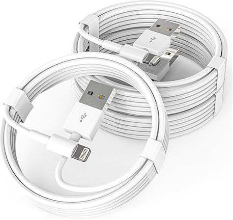 Amazon Com Cargador Para Iphone Certificado Mfi De Apple Paquete De Cables De Carga